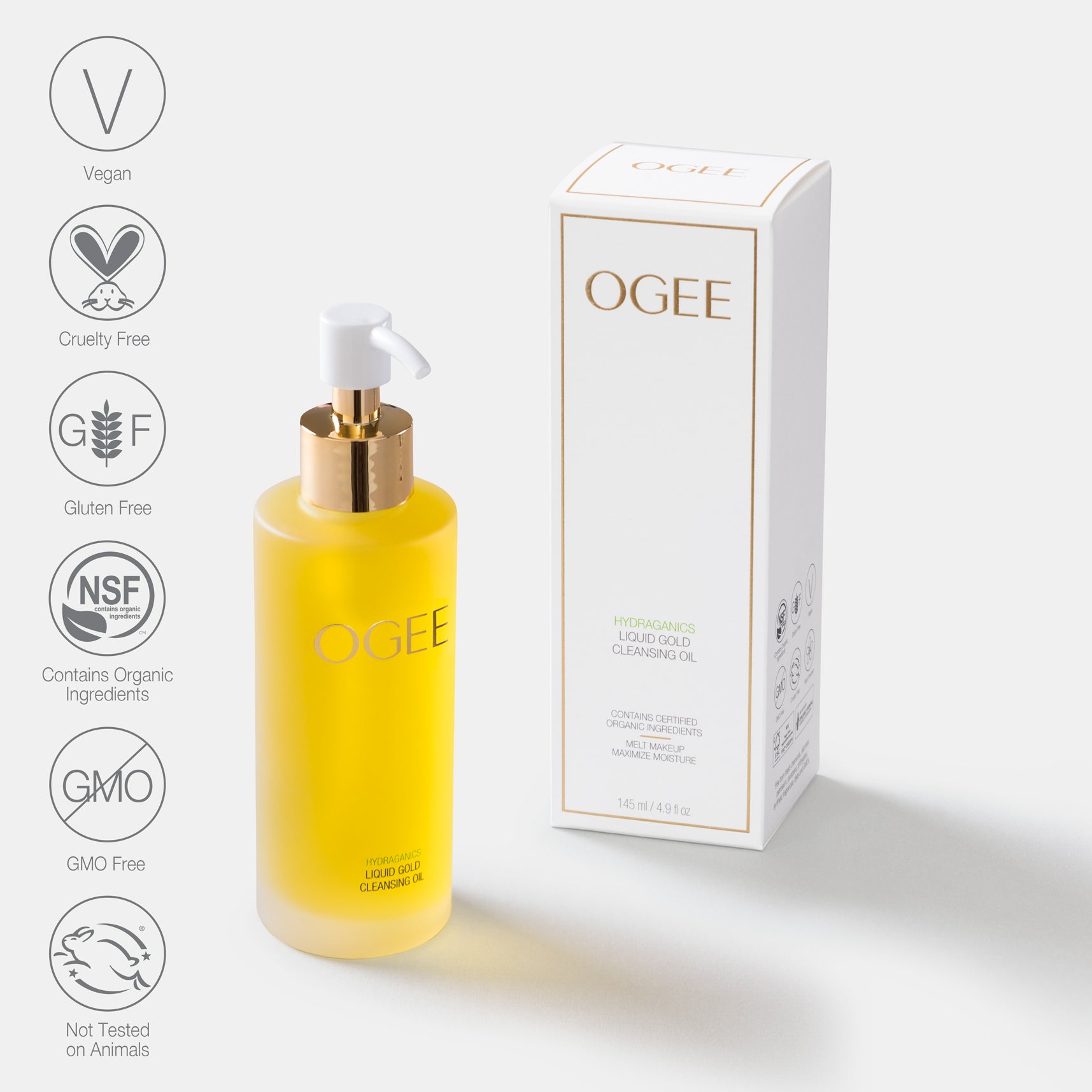 Makeup Removing Facial Cleansing Oil | Ogee Luxury Organic Skincare